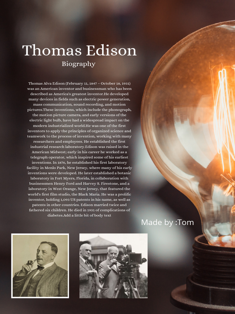 Thomas Edison | PDF
