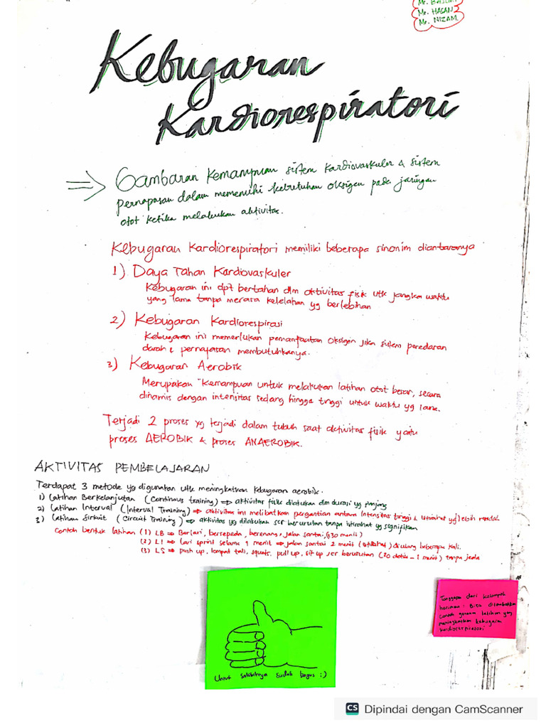 Kebugaran Kardiorespiratori | PDF