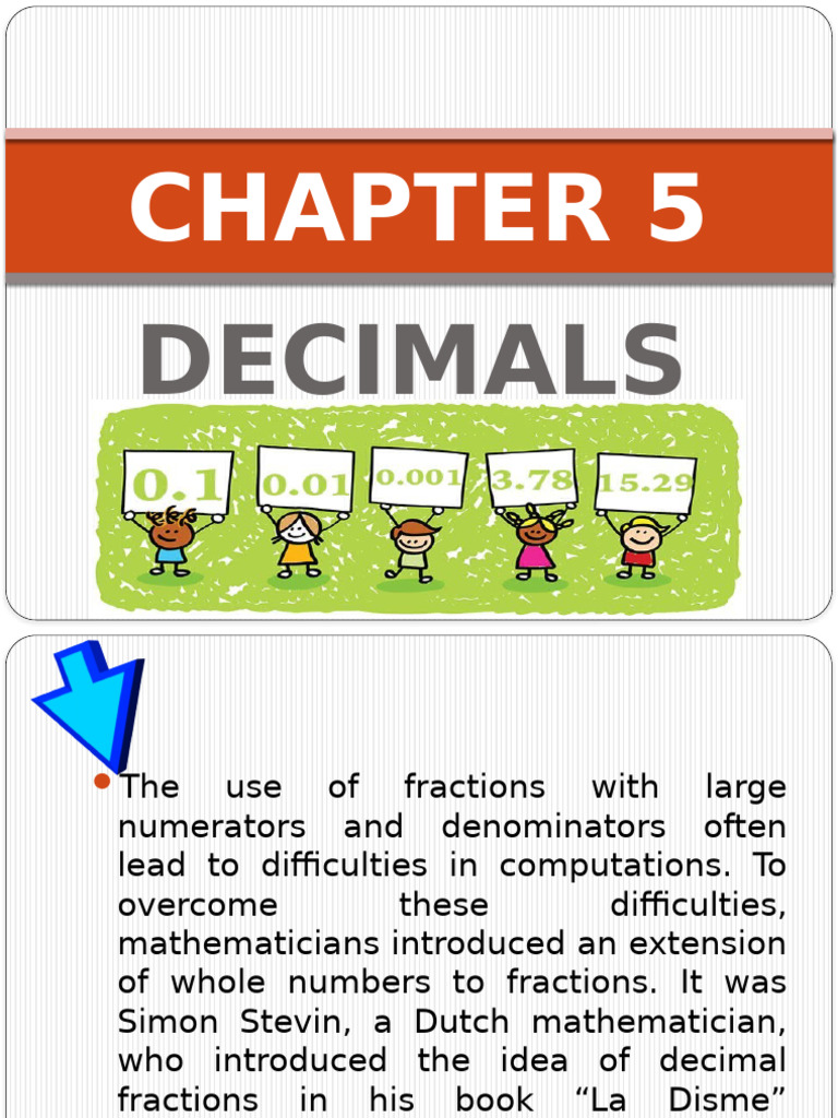Understanding Decimal Fractions and Operations | PDF | Division ...