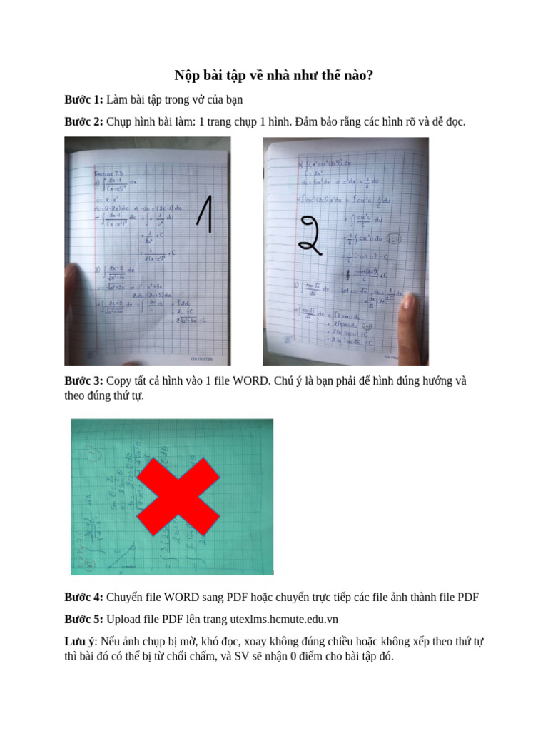 Cach Nop Bai Tap | PDF