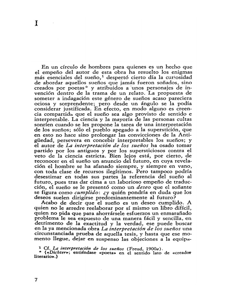 Primeras Páginas de La "Gradiva" de Freud | PDF | Sueño ...