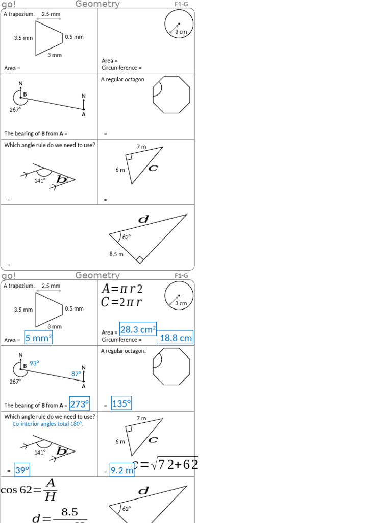 GCSE Geometry Foundation 1G | PDF | Elementary Geometry | Euclidean ...