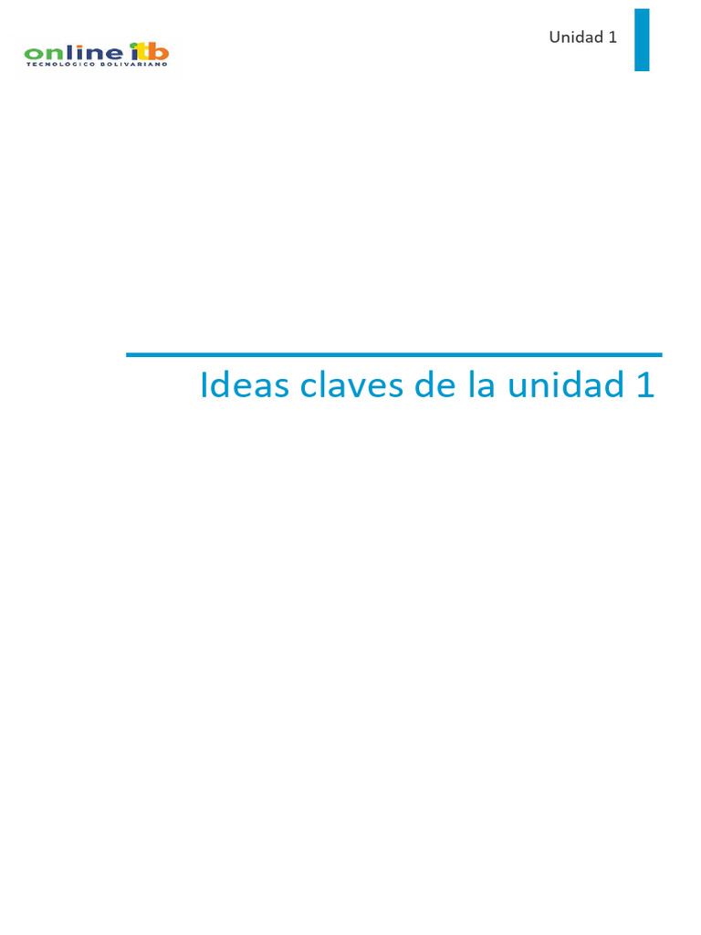 Ideas claves Unidad 1 | PDF | Ecuador | Producto Interno Bruto