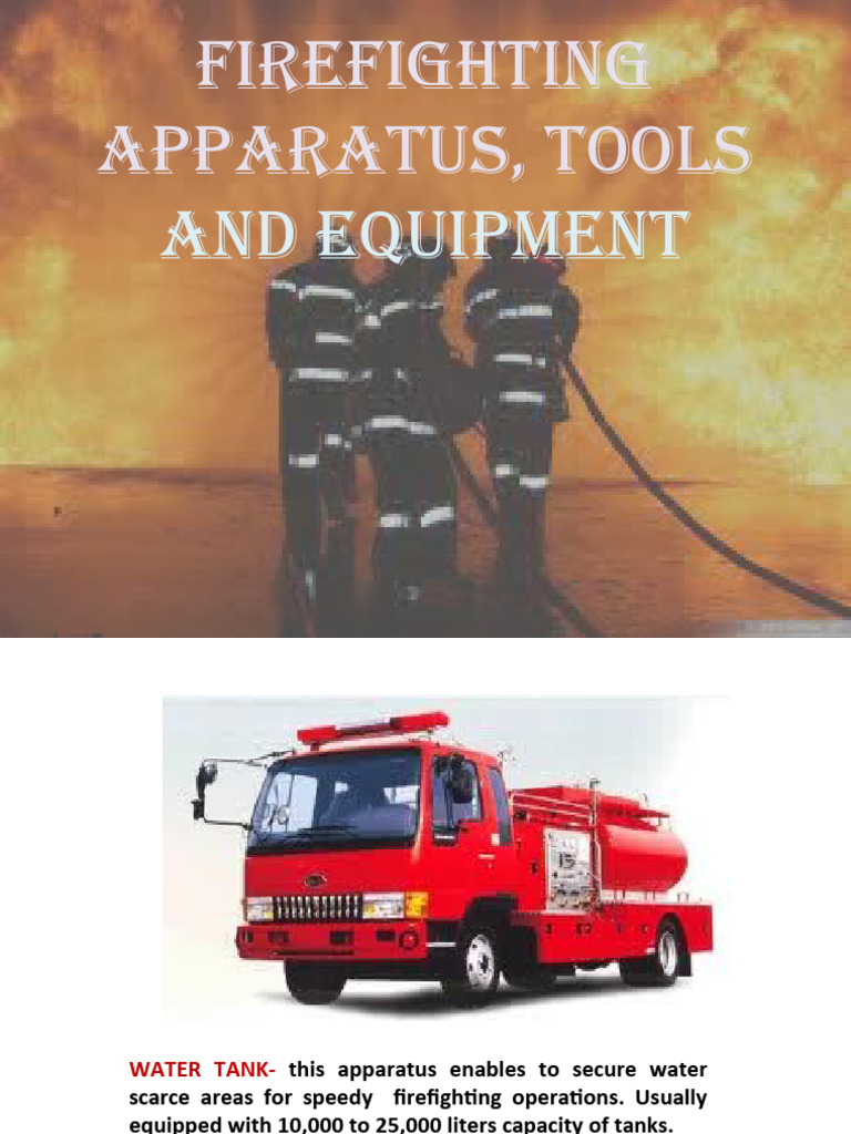 Tools and Equipment | PDF | Fire Engine | Firefighting