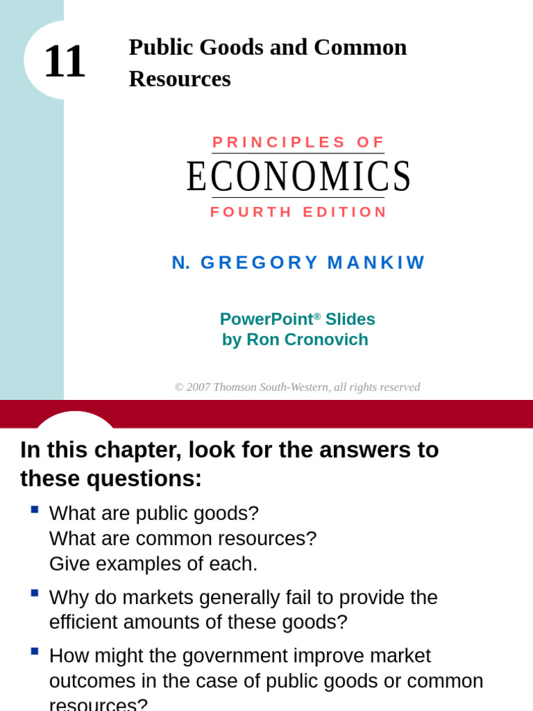 2 Public Goods Common Goods | PDF | Goods | Externality