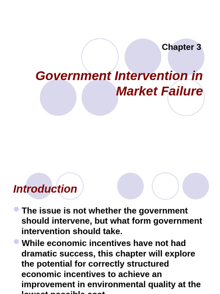 Government Intervention in Market Failures | PDF | Externality ...