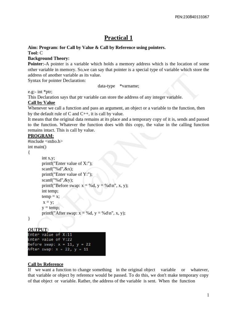 P 1 dss | PDF | Pointer (Computer Programming) | Integer (Computer Science)