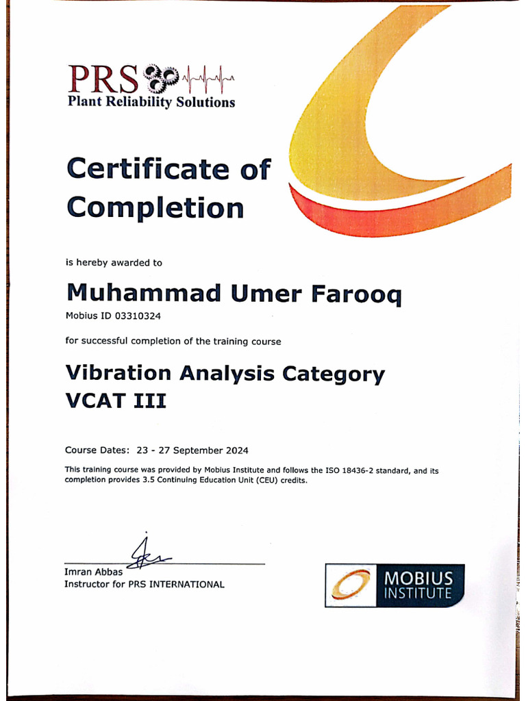 CAT III Training Certificate | PDF