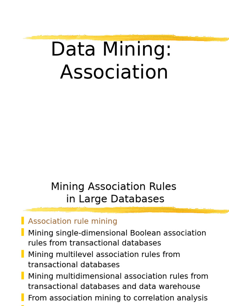 New Association Rule | PDF | Algorithms And Data Structures | Computing