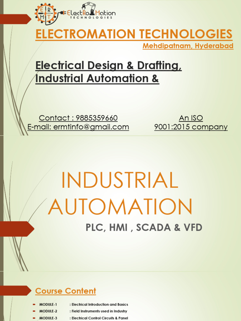 Industrial Automation (PLC HMI SCADA VFD) - 2022 | PDF | Programmable Logic Controller | Scada