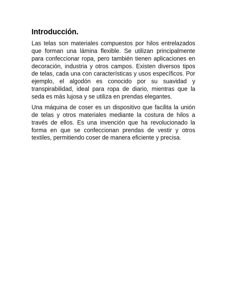 Tipos de Telas-2 | PDF | Textiles | Máquina de coser