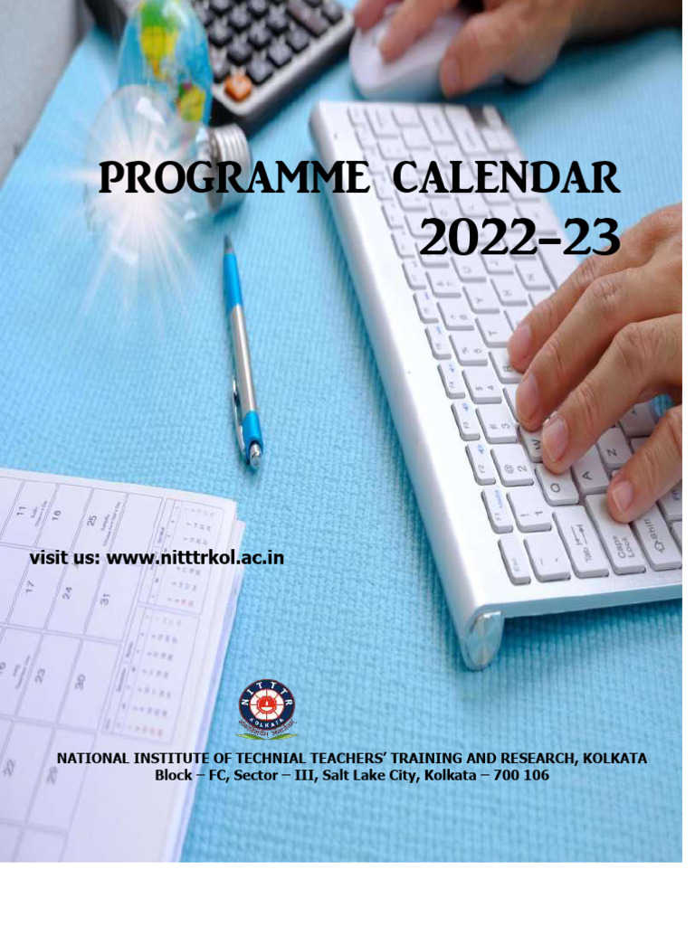 NITTTR Kolkata Training Program Calendar | PDF | Vocational Education
