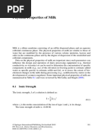 Physical Properties of Milk | PDF | Milk | Density