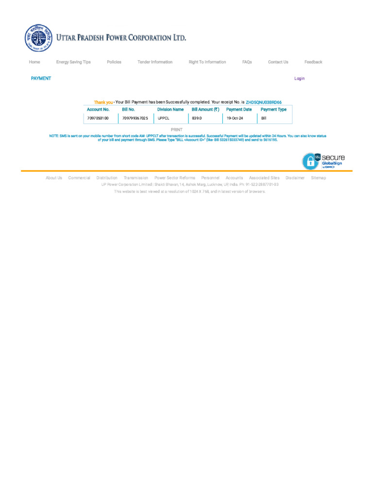 UPPCL Online Bill Payment Guide | PDF
