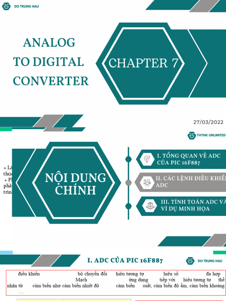 Chapter 7 Analog to Digital Converter - Copy | PDF