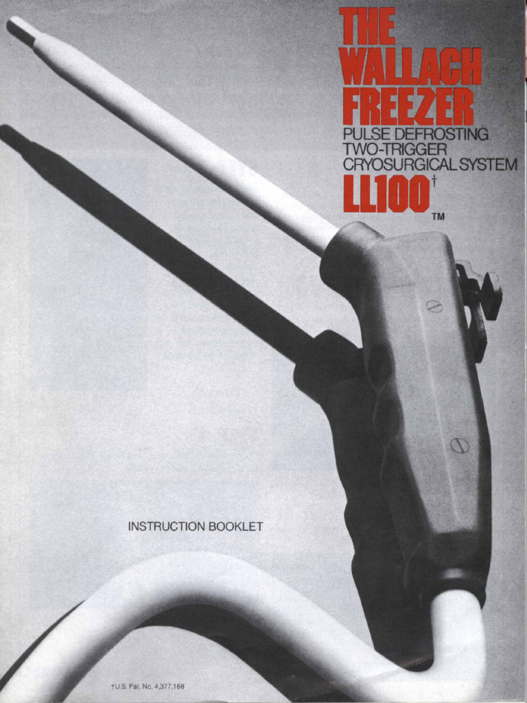WALLACH LL100 Crioterapia Instruc Booklet1 | PDF