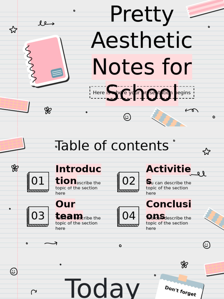 Pretty Aesthetic Notes For School | PDF | Planets | Saturn