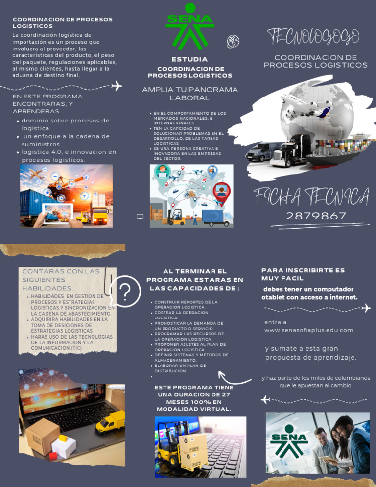 Folleto Coordinacion de Procesos Logisticos en Ingles | PDF | Logística ...