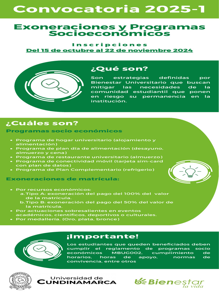 Convocatoria 2025-1 | PDF