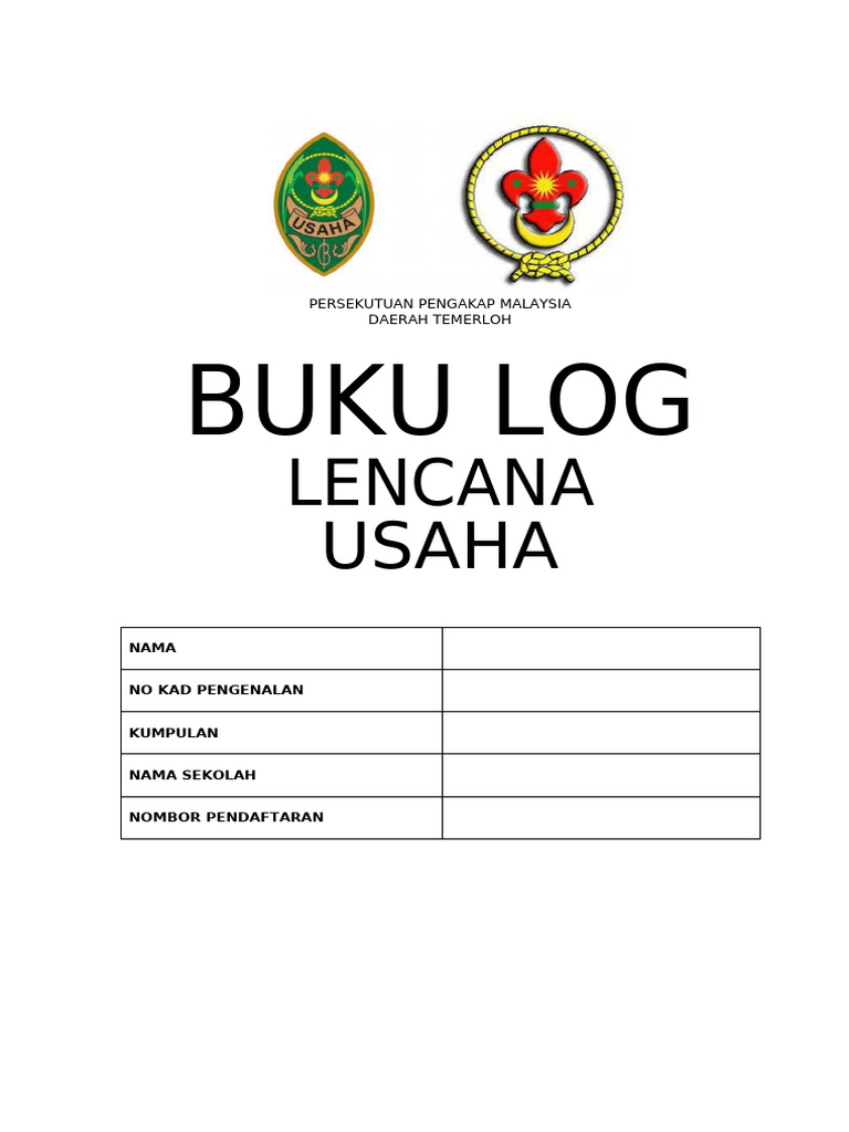 Buku Log Lencana Usaha Pengakap | PDF