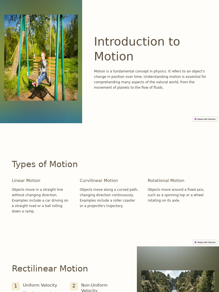 Understanding Types of Motion in Physics | PDF | Acceleration ...