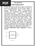 4bit Subtractor | PDF