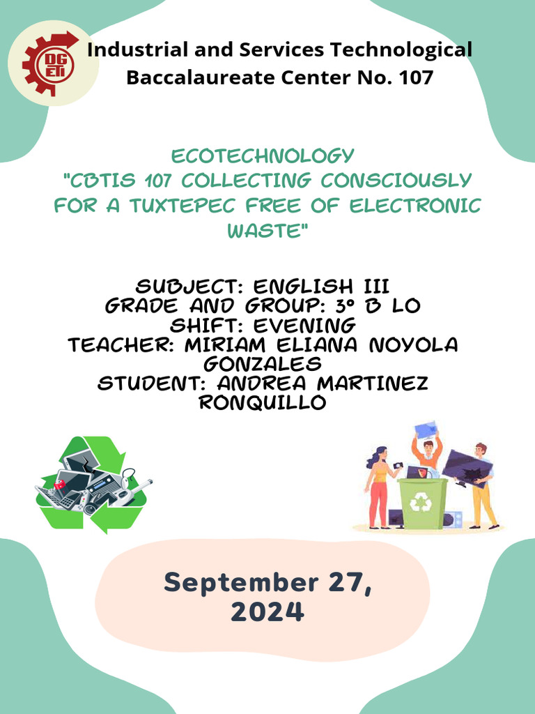 Proyecto de La Basura Electrónica | PDF | Electronic Waste | Waste