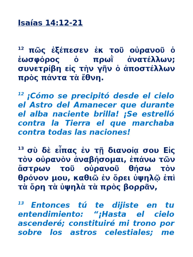 Isaías 14 | PDF