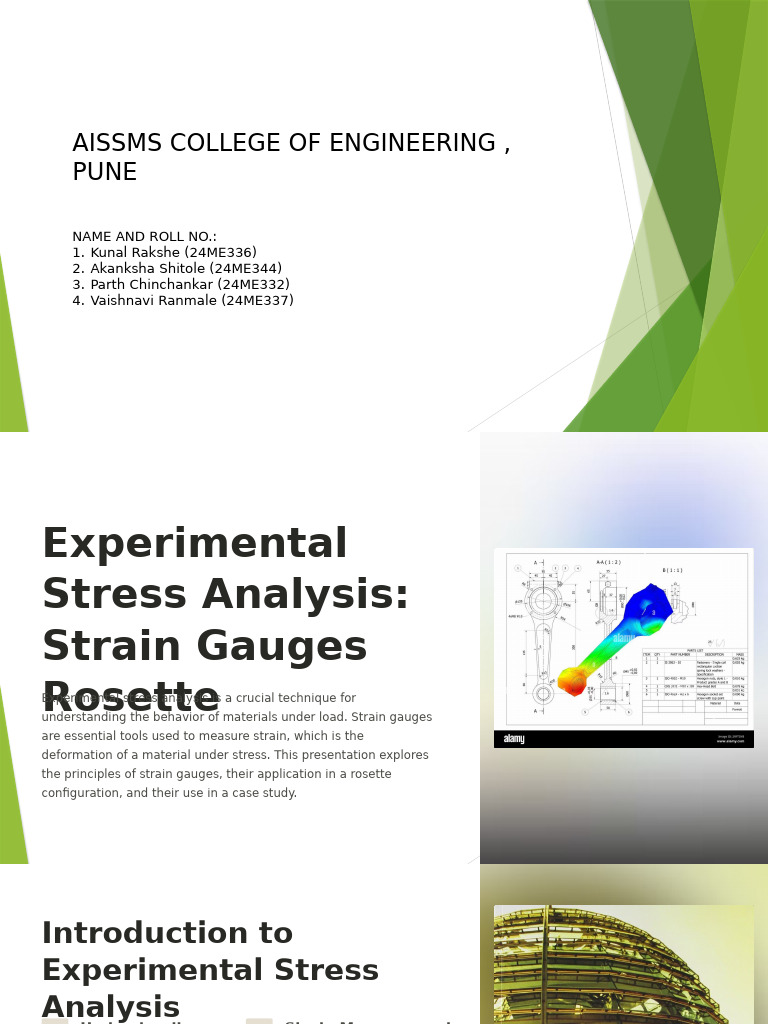 Experimental Stress Analysis Strain Gauges Rosette | PDF | Stress ...