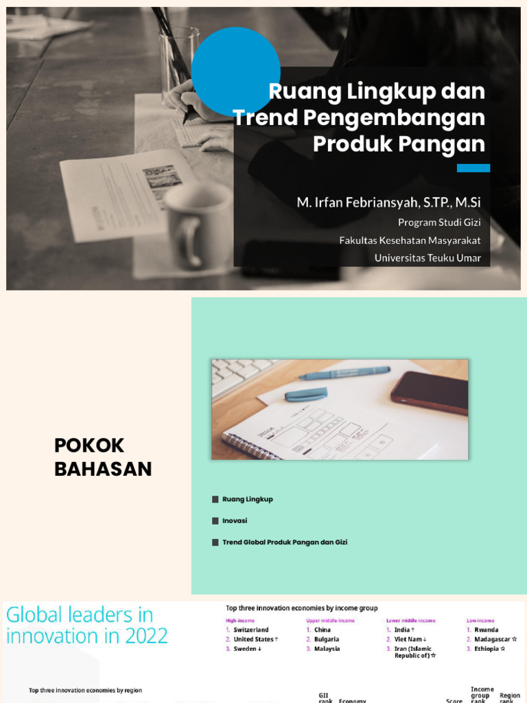 1 Ruang Lingkup Dan Tren Pengembangan Produk Pangan | PDF | Kesehatan Holistik