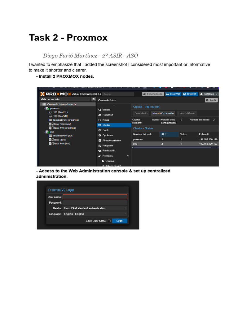 Task 2 Proxmox DFM | PDF