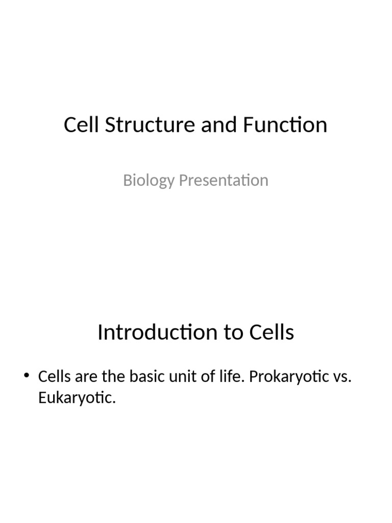 Cell_Structure_and_Function | PDF