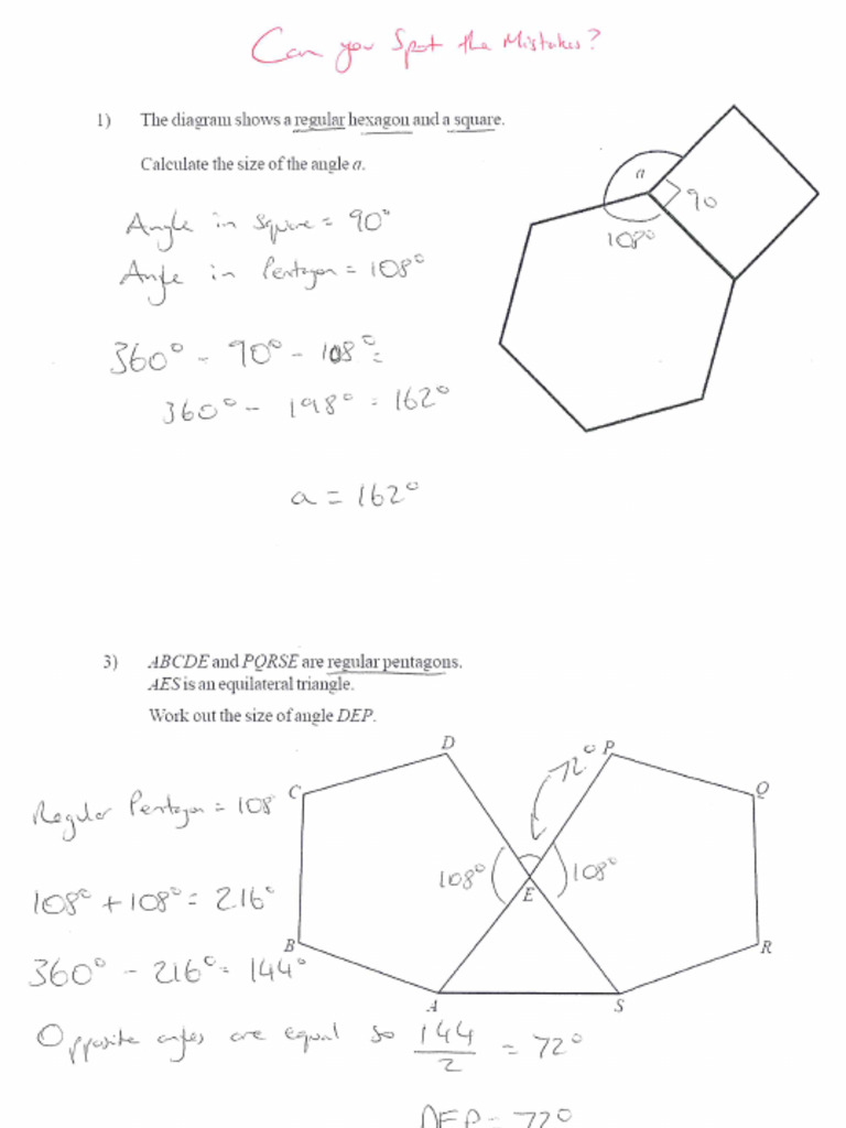 4.-Polygons-Angles-Spot-the-Mistakes | PDF