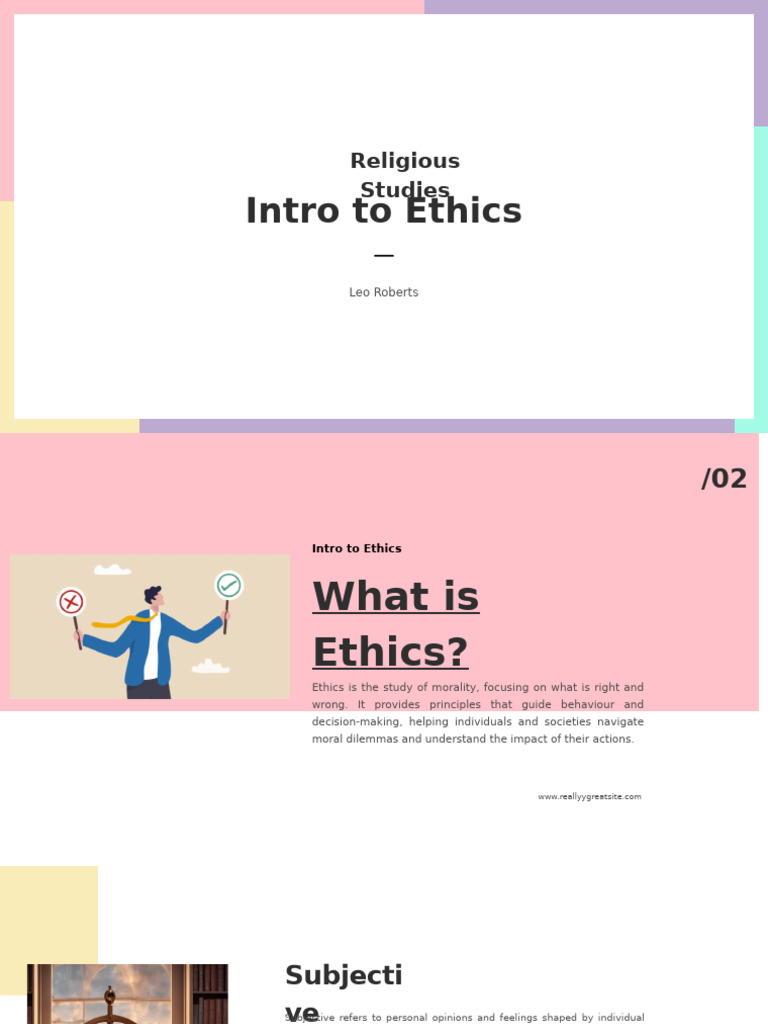 Understanding Ethics: Morality Basics | PDF