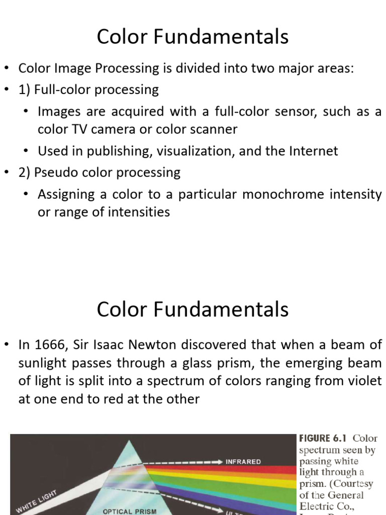 Color Image Fundamentals and Color models | PDF | Color | Rgb Color Model