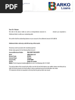 Approved Letter of Non-Indebtedness | PDF