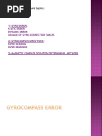 Gyro Error Calculator | PDF