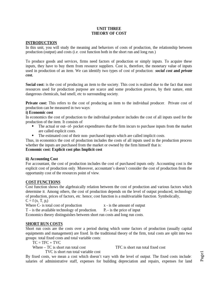 CHAPTER 4 micro | PDF | Economies Of Scale | Average Cost