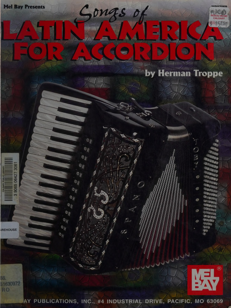 Songs of Latin America For Accordion - Troppe, Herman - 2000 - Pacific, Mo - M - Bay ...