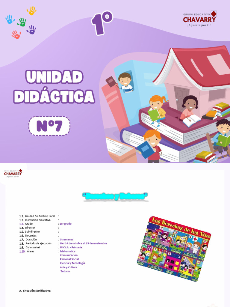 Unidad N°7 - Primer Grado Ok | PDF | Evaluación
