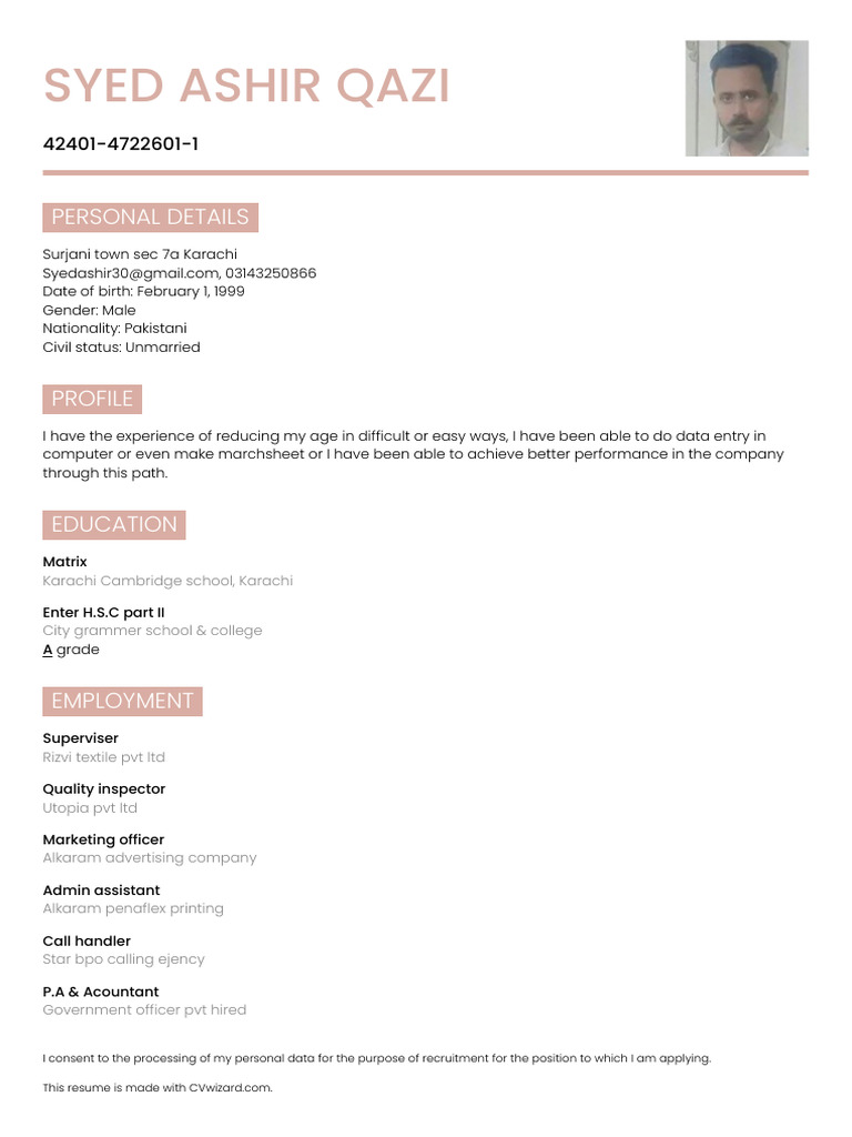 Resume Syed Ashir Qazi 10-05-2024 5 - 23 - 57 PM | PDF