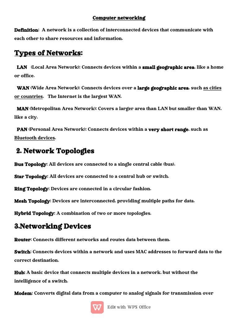 Computernetworking Pdf Computer Network Osi Model