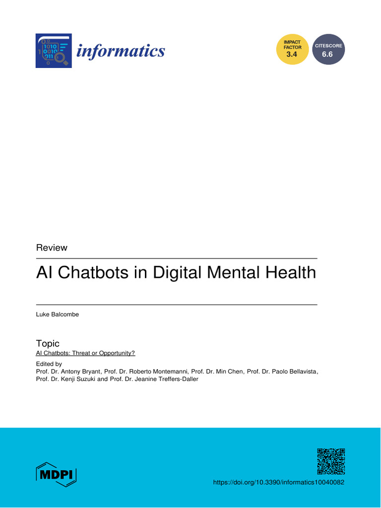 Informatics 10 00082 With Cover | PDF | Artificial Intelligence | Intelligence (AI) & Semantics