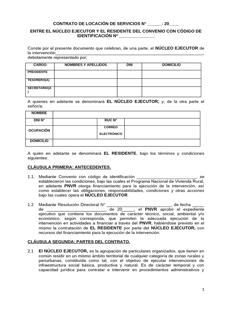 Directiva de Programa 001-2023-Vivienda-Vmvu-Pnvr - Asignación de Profesionales para Los Ne ...
