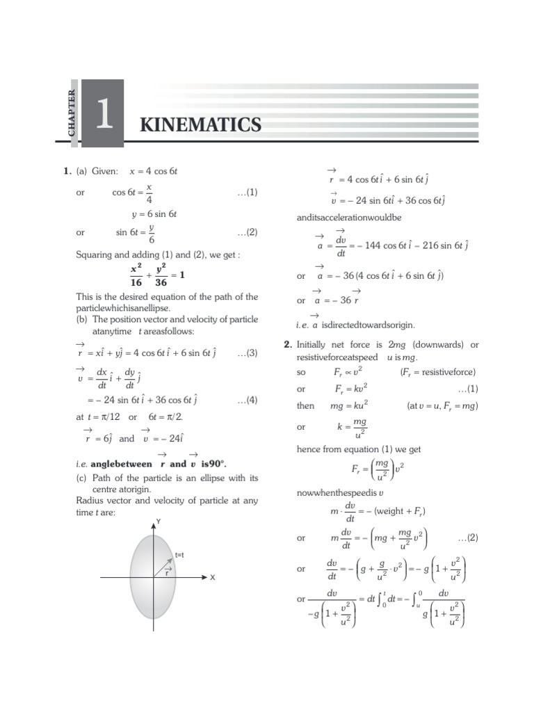 Solution Dassehra HomeWork JEE Advanced Part 1 | PDF | Velocity | Acceleration