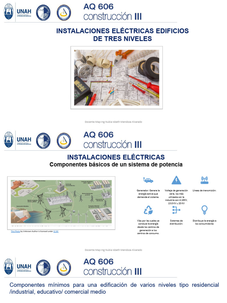 Presentación 01 AQ-606 II PAC 2024 | PDF | Transformador | Generador eléctrico