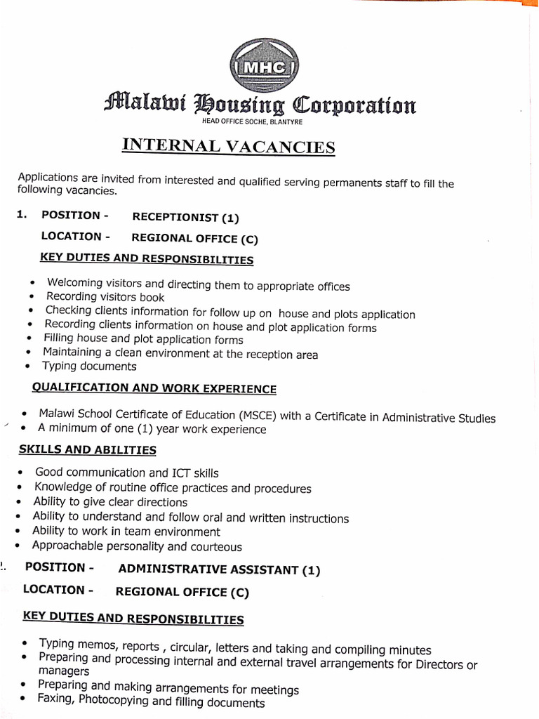 Internal Vacancies | PDF