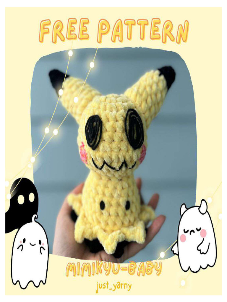 Baby Mimikyu Pokemon Crochet PDF Pattern 1 | PDF