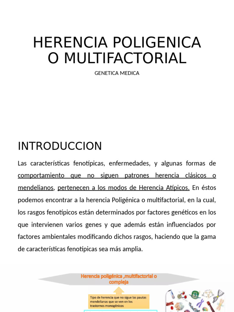 Herencia Poligenica o Multiple | PDF
