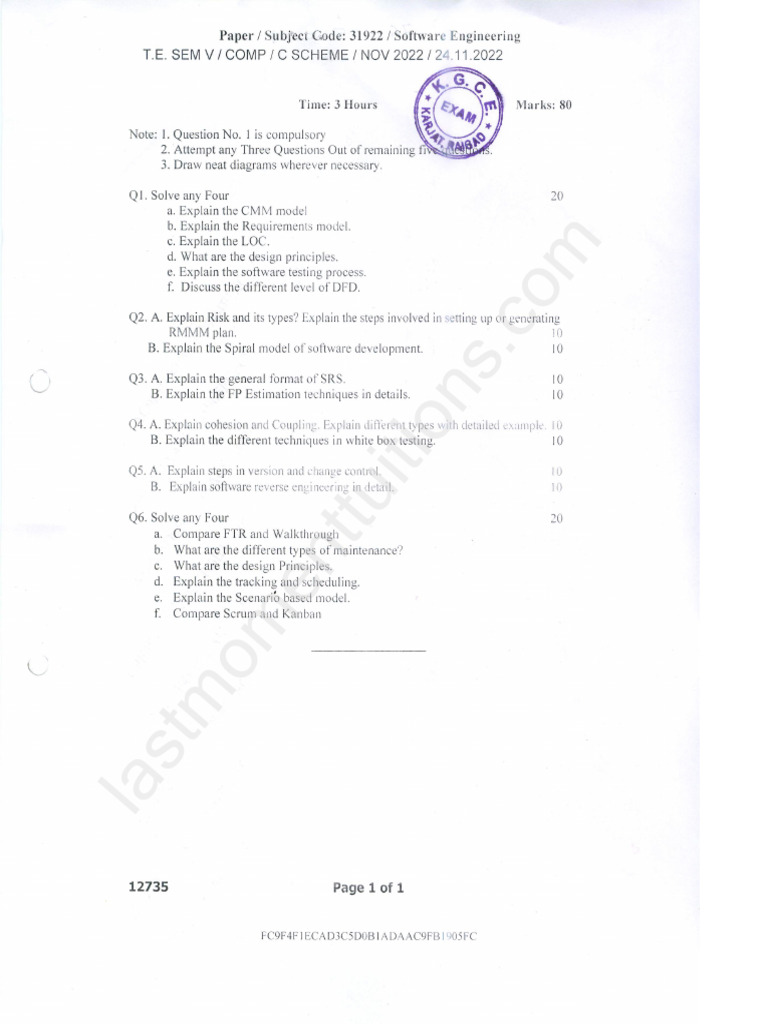 Se Dec 2022 (Rev-2019-C Scheme) | PDF